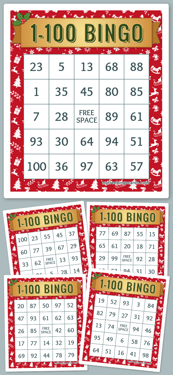 Virtual 1-100 BINGO
