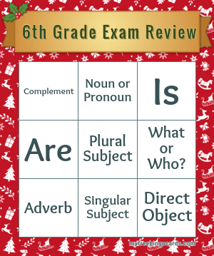Print 100+ 6th Grade Exam Review Bingo Cards