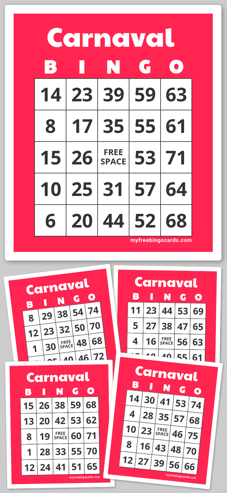 Virtual Carnaval BINGO