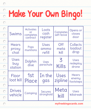 Make Your Own Bingo!