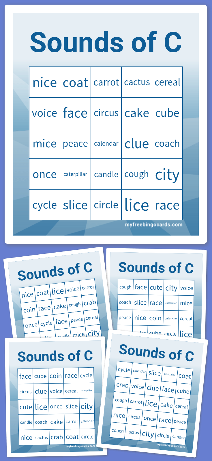 Virtual Sounds of C Bingo