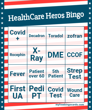 HealthCare Heros Bingo