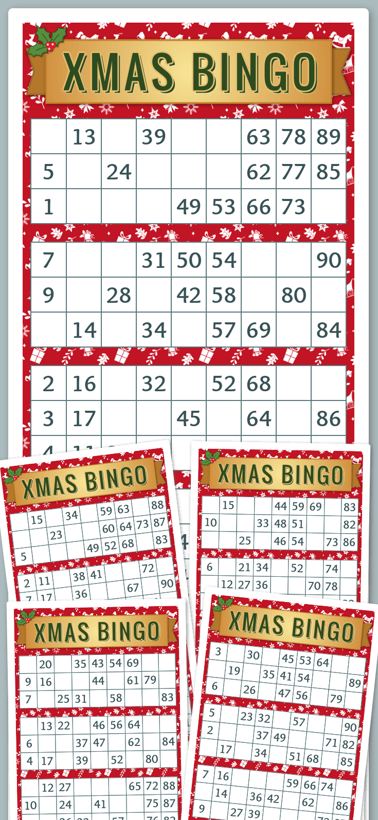 Virtual XMAS BINGO