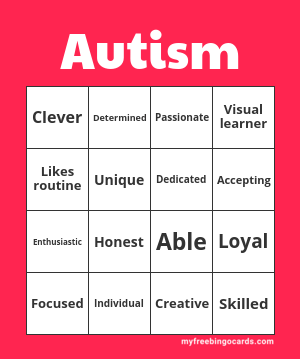 Autism Bingo