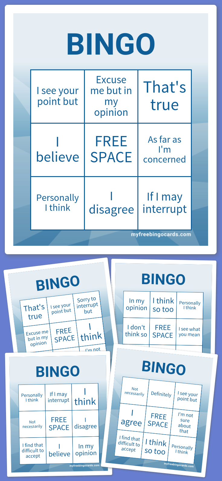 Virtual Virtual bingo card