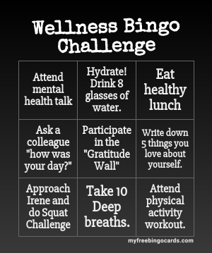 Wellness Bingo Challenge