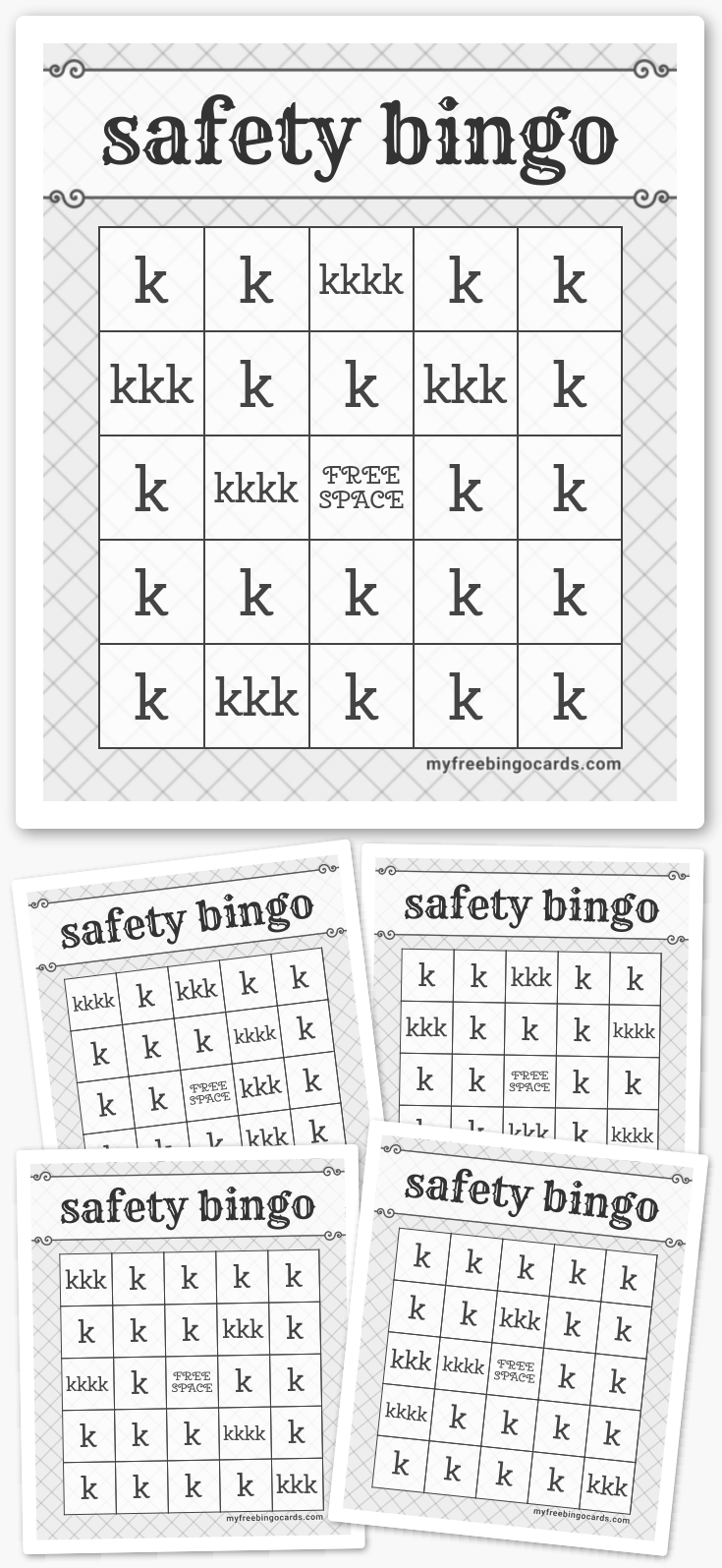 Virtual safety bingo