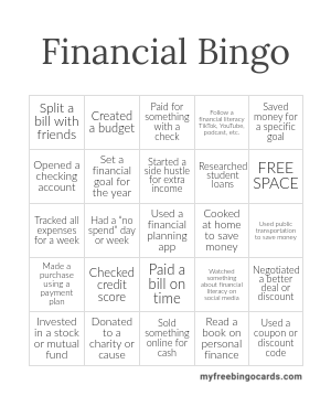 Financial Bingo
