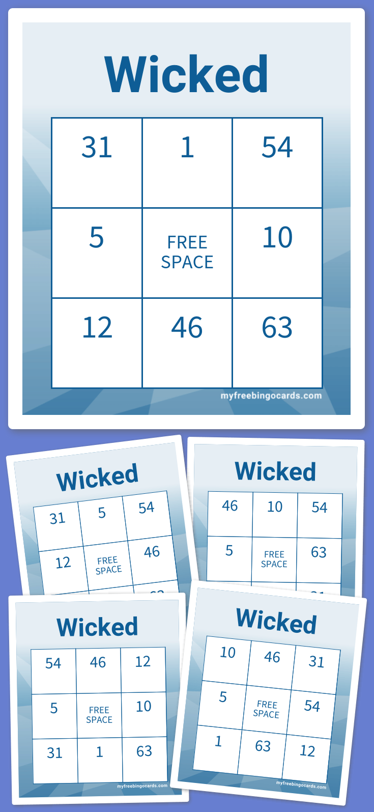 Virtual Wicked Bingo
