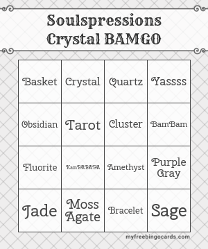 Soulspressions Crystal BAMGO Bingo