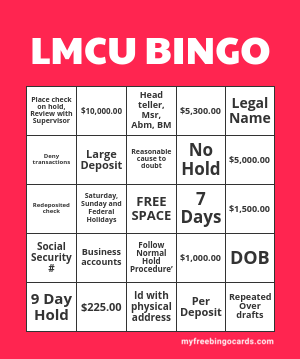 LMCU BINGO