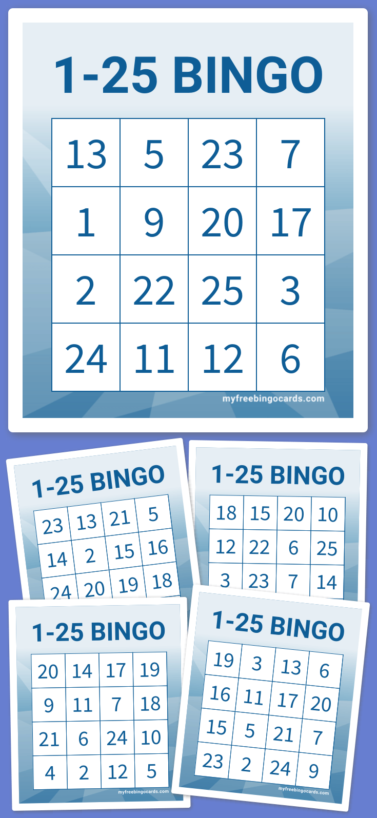 Virtual 1-25 BINGO