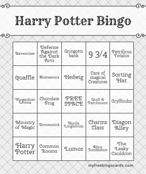Harry Potter Bingo