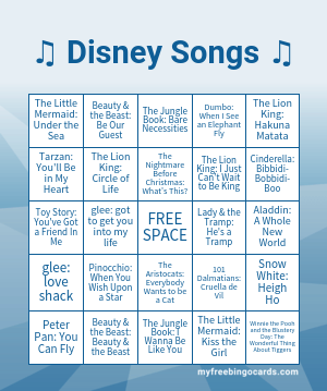 Disney Songs ♫ Bingo
