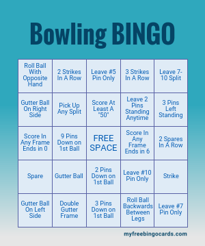 Bowling BINGO