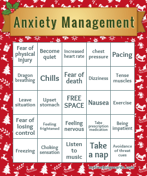 Anxiety Management Bingo
