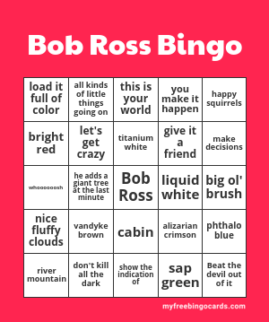 Bob Ross Bingo