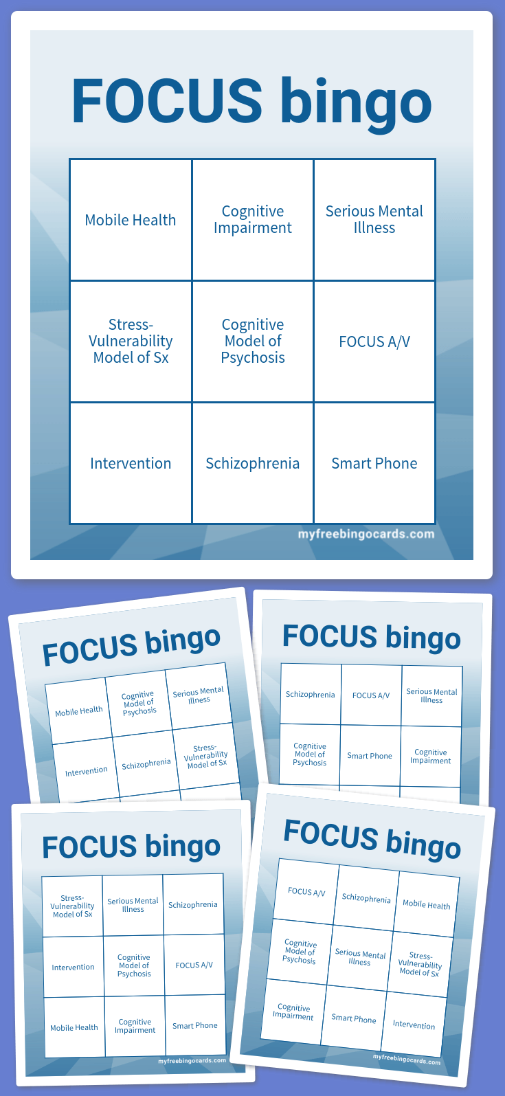 Virtual FOCUS bingo