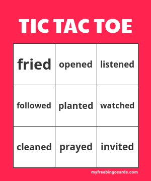 TIC TAC TOE BINGO
