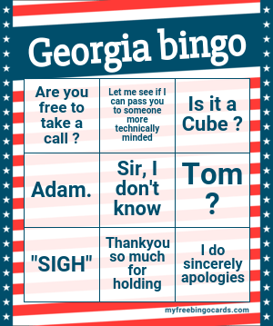 Georgia bingo