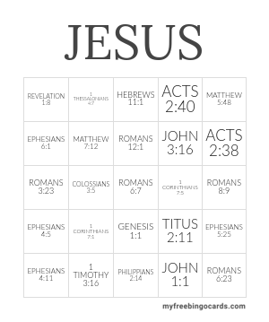 JESUS BINGO