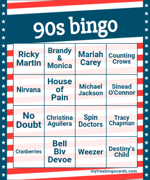 90s bingo