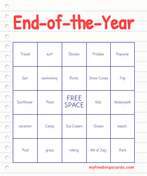 End-of-the-Year Bingo