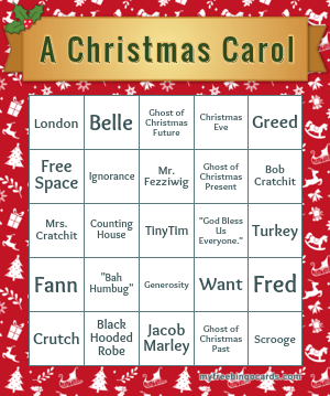 A Christmas Carol Bingo