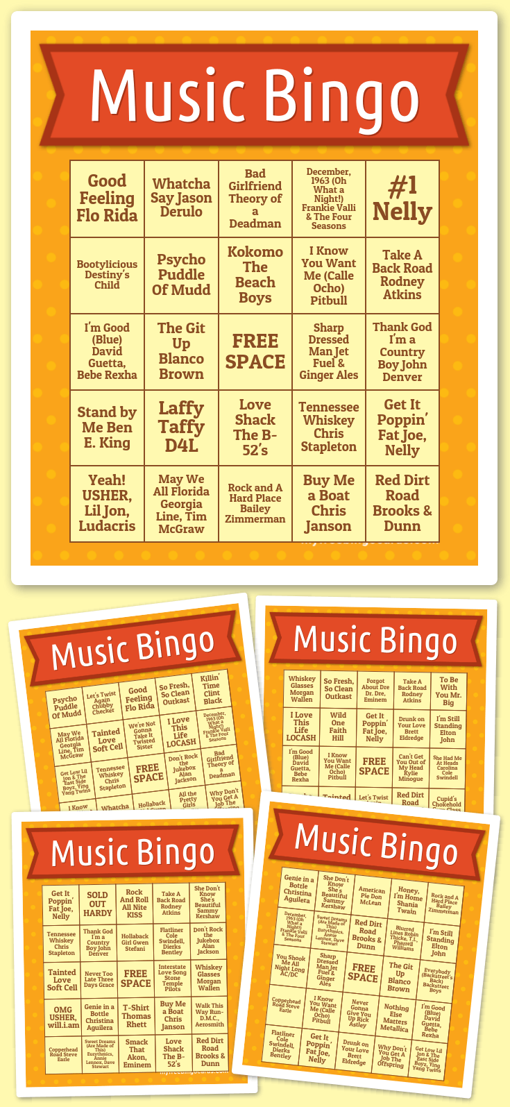 Virtual Music Bingo