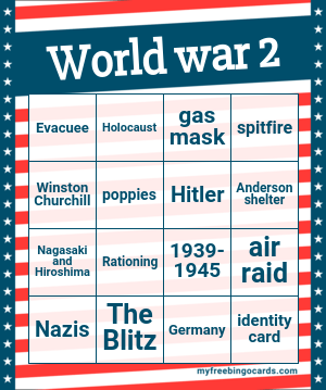World war 2 Bingo