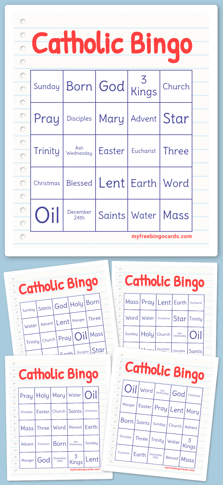 Virtual Catholic Bingo