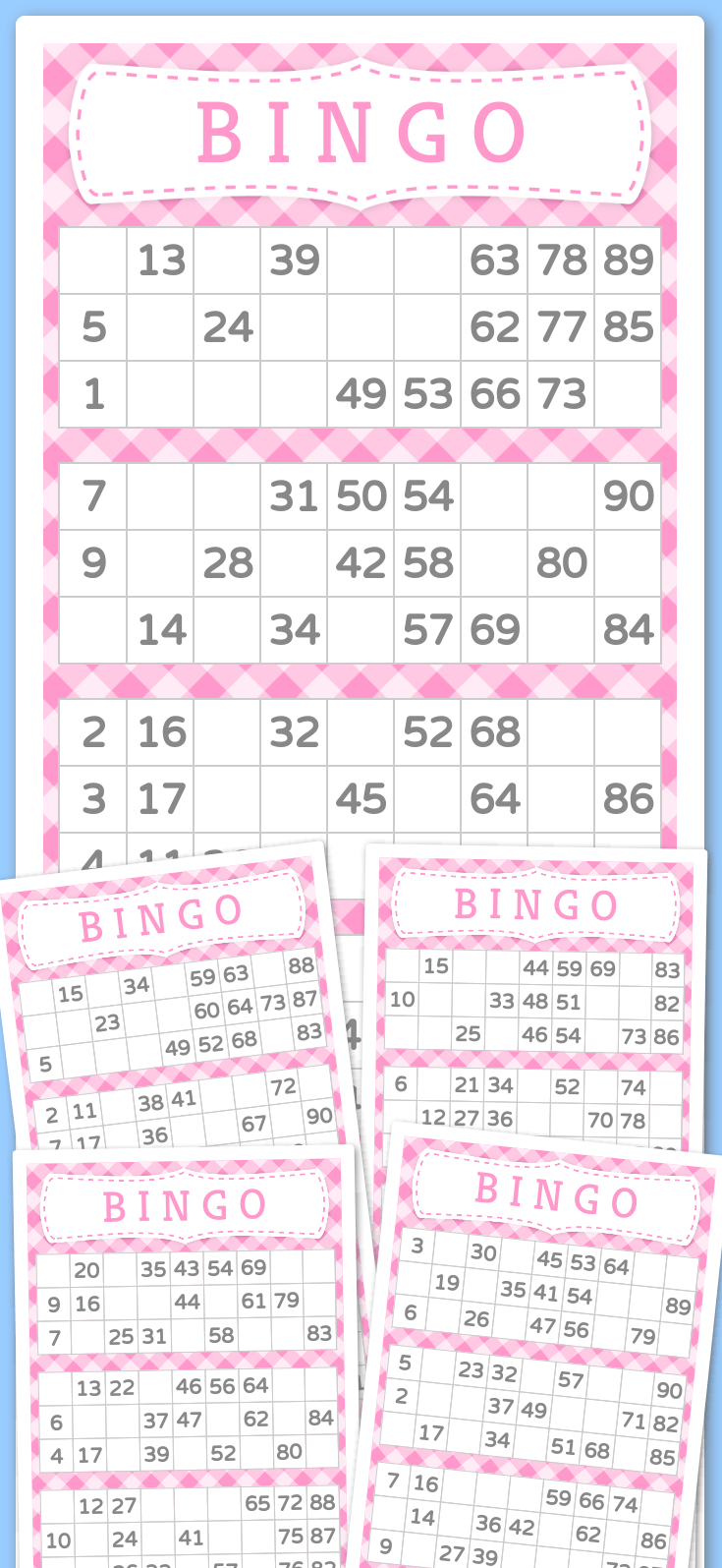 Virtual 1-90 Number Bingo