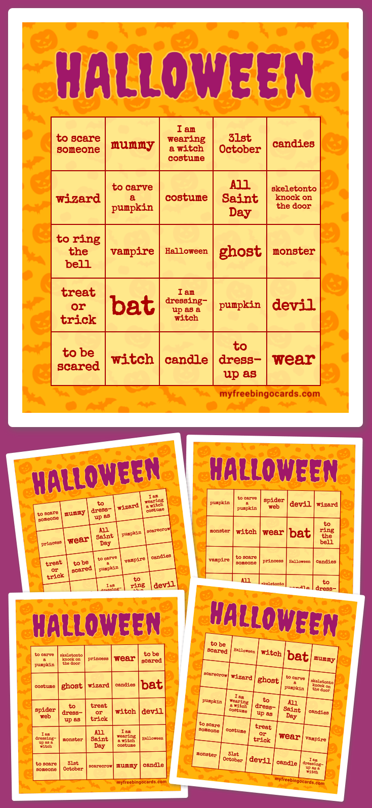 Virtual HALLOWEEN BINGO