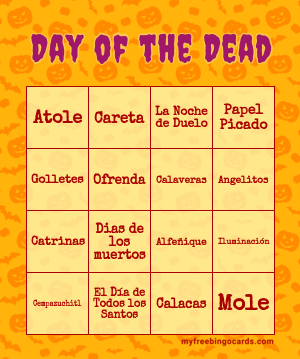 Day of the Dead Bingo