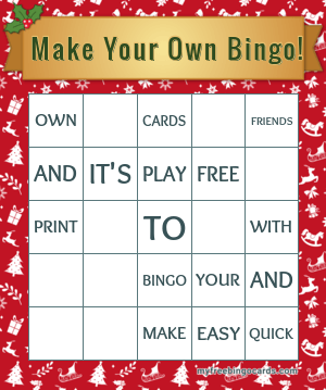 Print 100+ Make Your Own Bingo! Cards