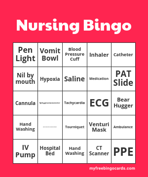 Nursing Bingo