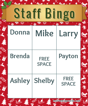 Staff Bingo