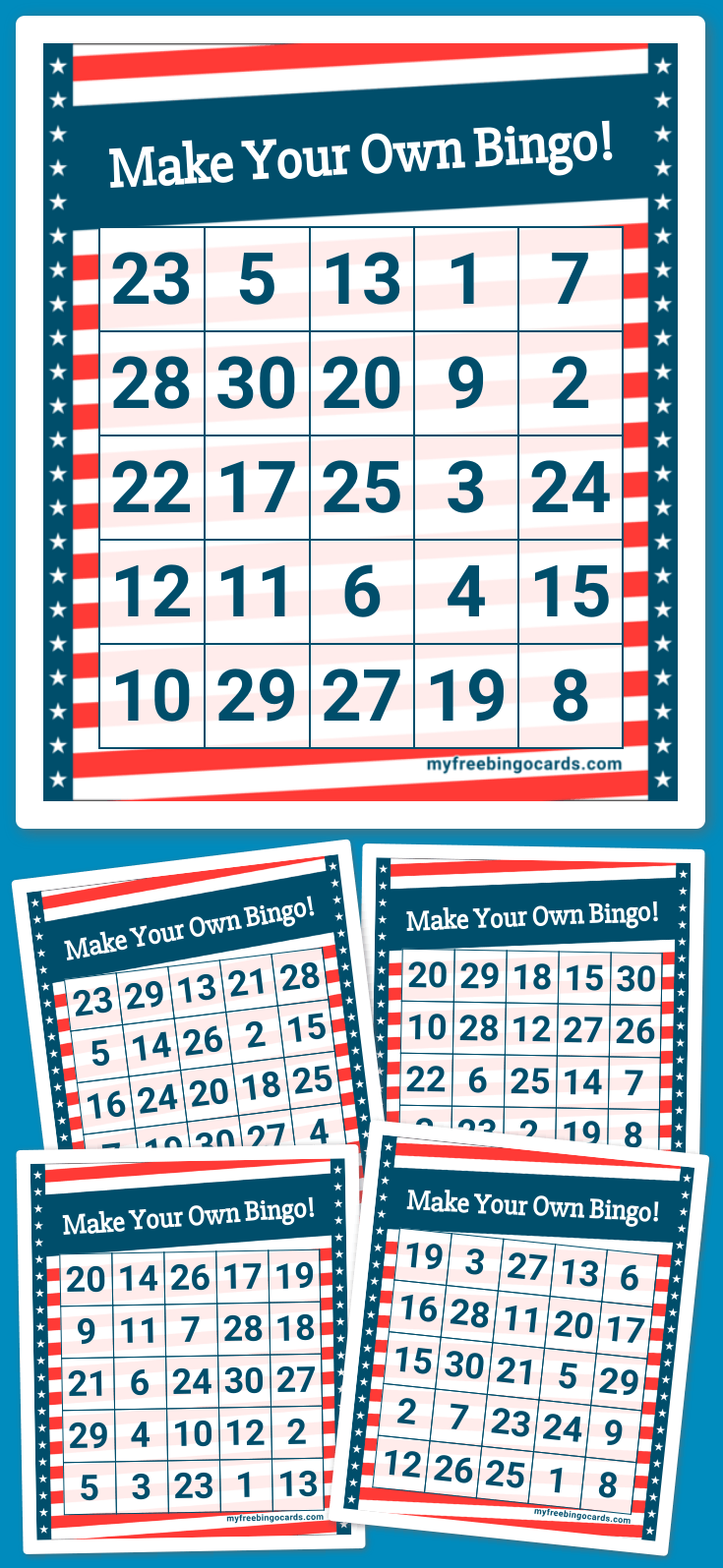 Virtual Make Your Own Bingo!