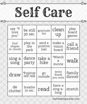 Self Care Bingo