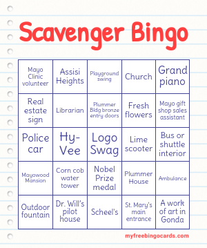 Scavenger Bingo