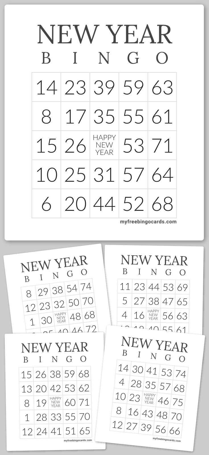 Virtual NEW YEAR BINGO