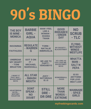 90's BINGO