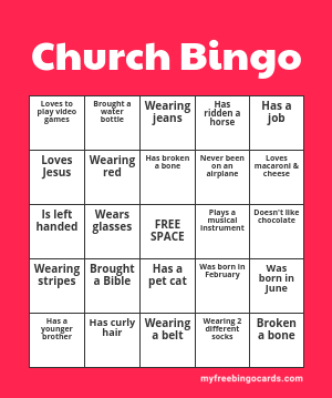 Church Bingo