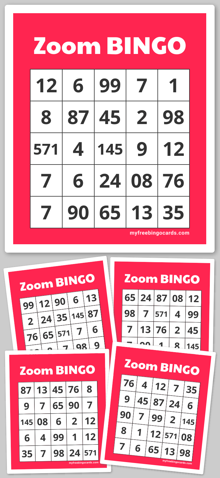 Virtual Zoom BINGO