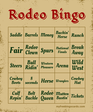 Rodeo Bingo