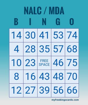 NALC / MDA BINGO