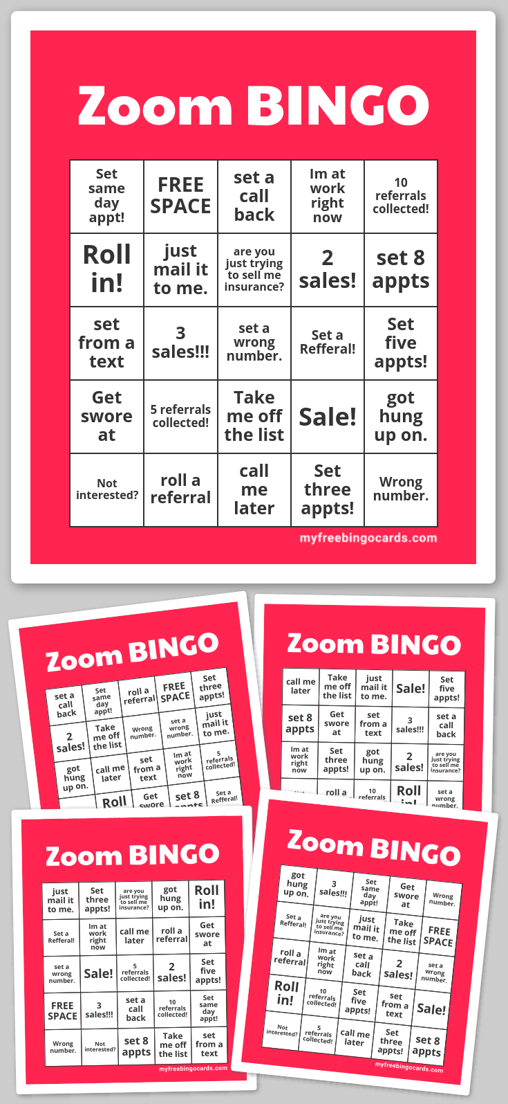 Virtual Zoom BINGO