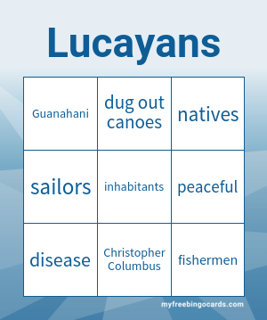 Lucayans Bingo