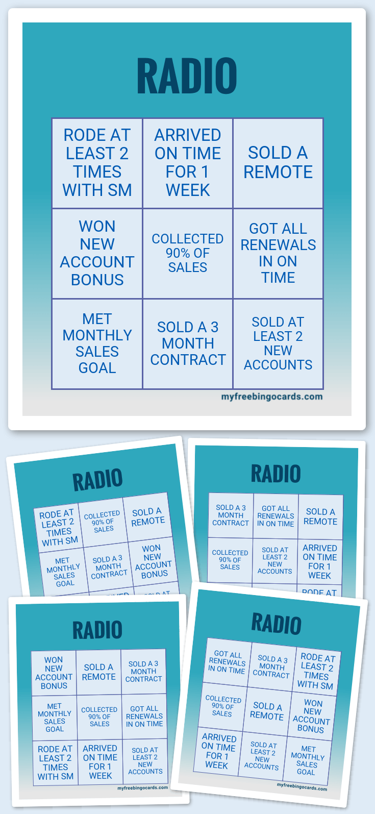 Virtual RADIO BINGO