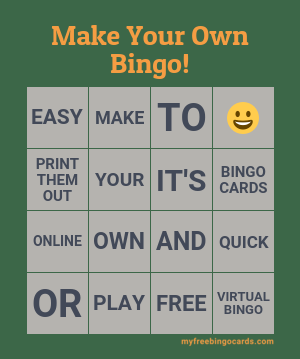 Make Your Own Bingo!
